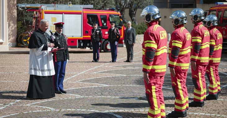 Monaco Fire Brigade – Helmet Presentation Ceremony for Four New Recruits