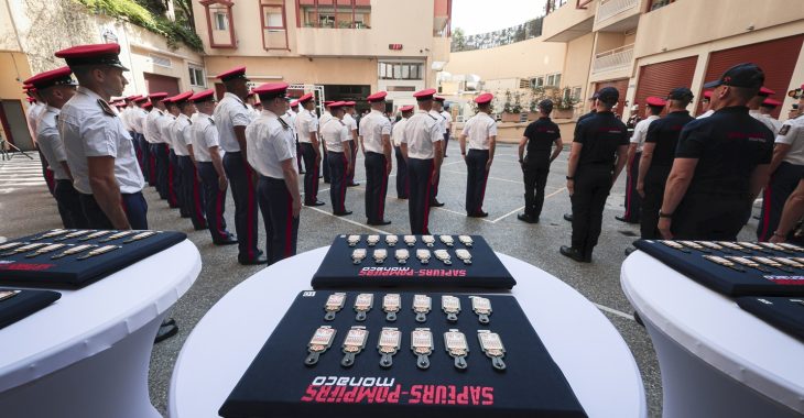 The Monaco Fire Brigade Changes Its Badge